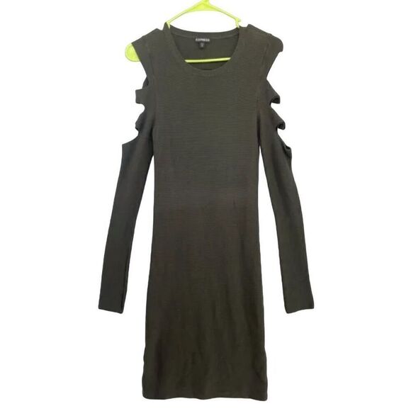 Express | Dresses | Express Cutout Sweater Dress Sexy Career ...